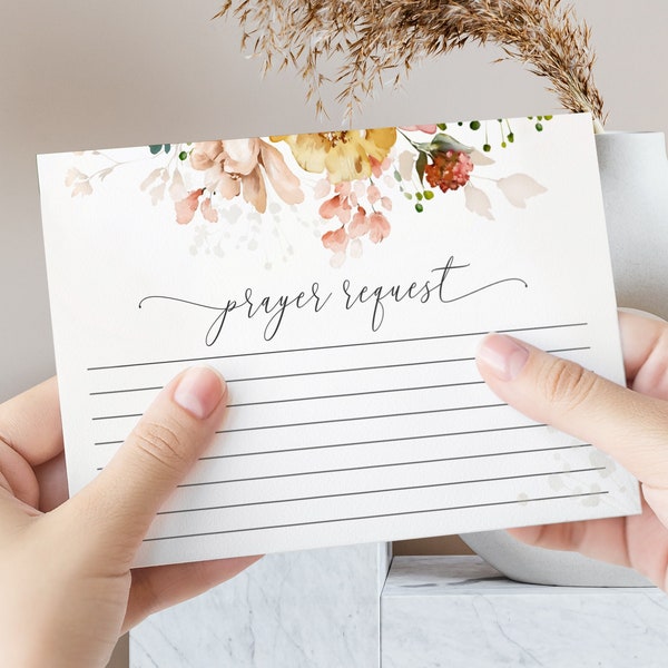 Prayer Request Cards Printable - Etsy