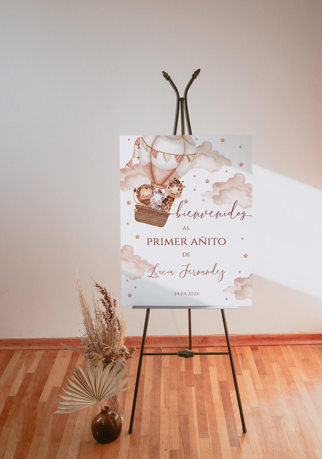 Boho Bienvenidos Primer Anito Welcome Sign in Spanish Printable, Safari ...