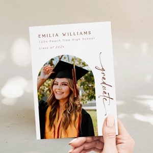 Template Arch Graduation Party Invitations, Modern Graduation ...