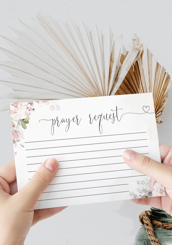 Prayer Request Cards Printable Prayer Request List Prayer - Etsy