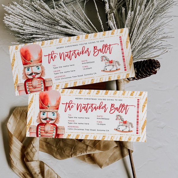Nutcracker Tickets Printable - Etsy