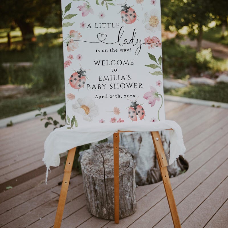 Ladybug Welcome Sign - Etsy