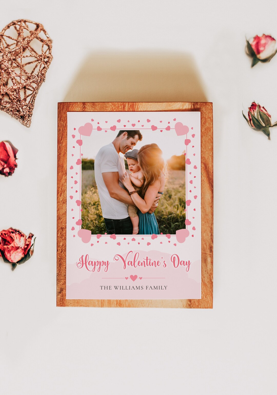Editable Happy Valentine's Day Card Template, Printable Valentines ...