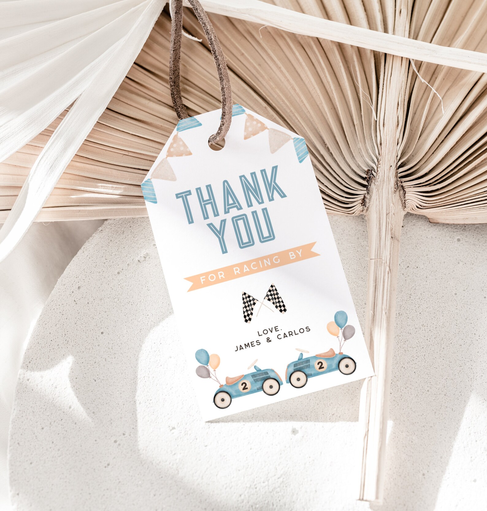 Twins Boy Sports Car Gift Tag Blue Race Car Twins Boy - Etsy