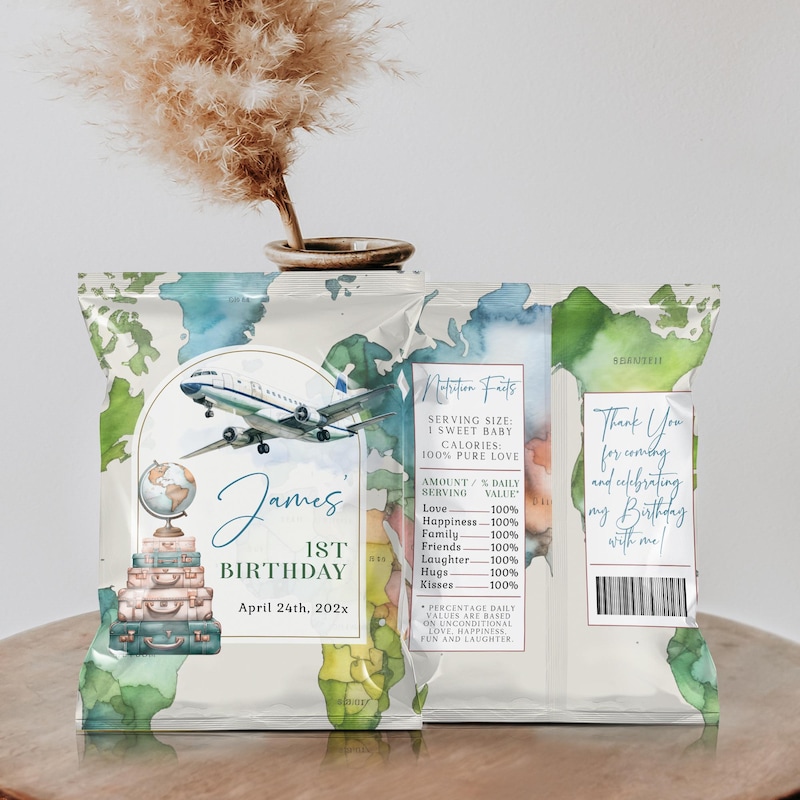 World Map Paper Bags - Etsy