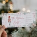 Christmas Nutcracker Ballet Surprise Gift Ticket Template, Winter ...