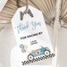 Blue Race Car Birthday Thank You Tag Template, Editable Favor Tag for ...