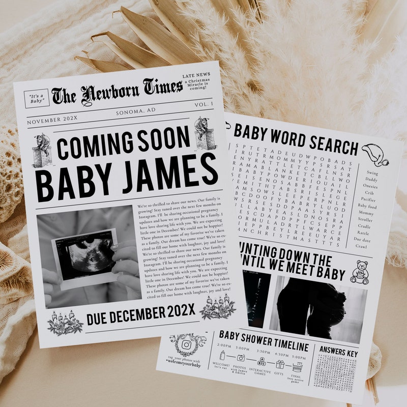 Newspaper Baby - Etsy
