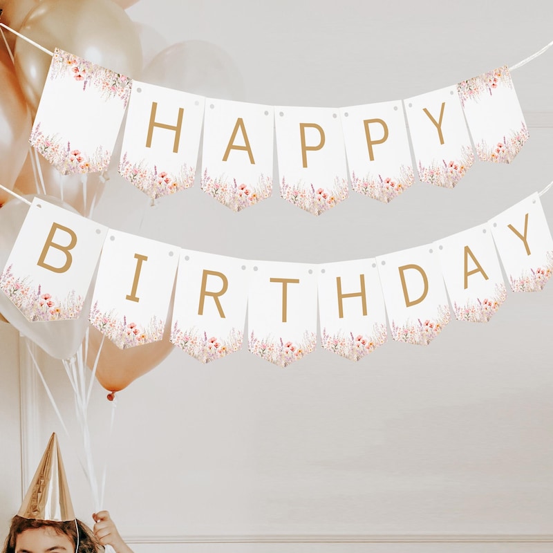 Floral Banner - Etsy