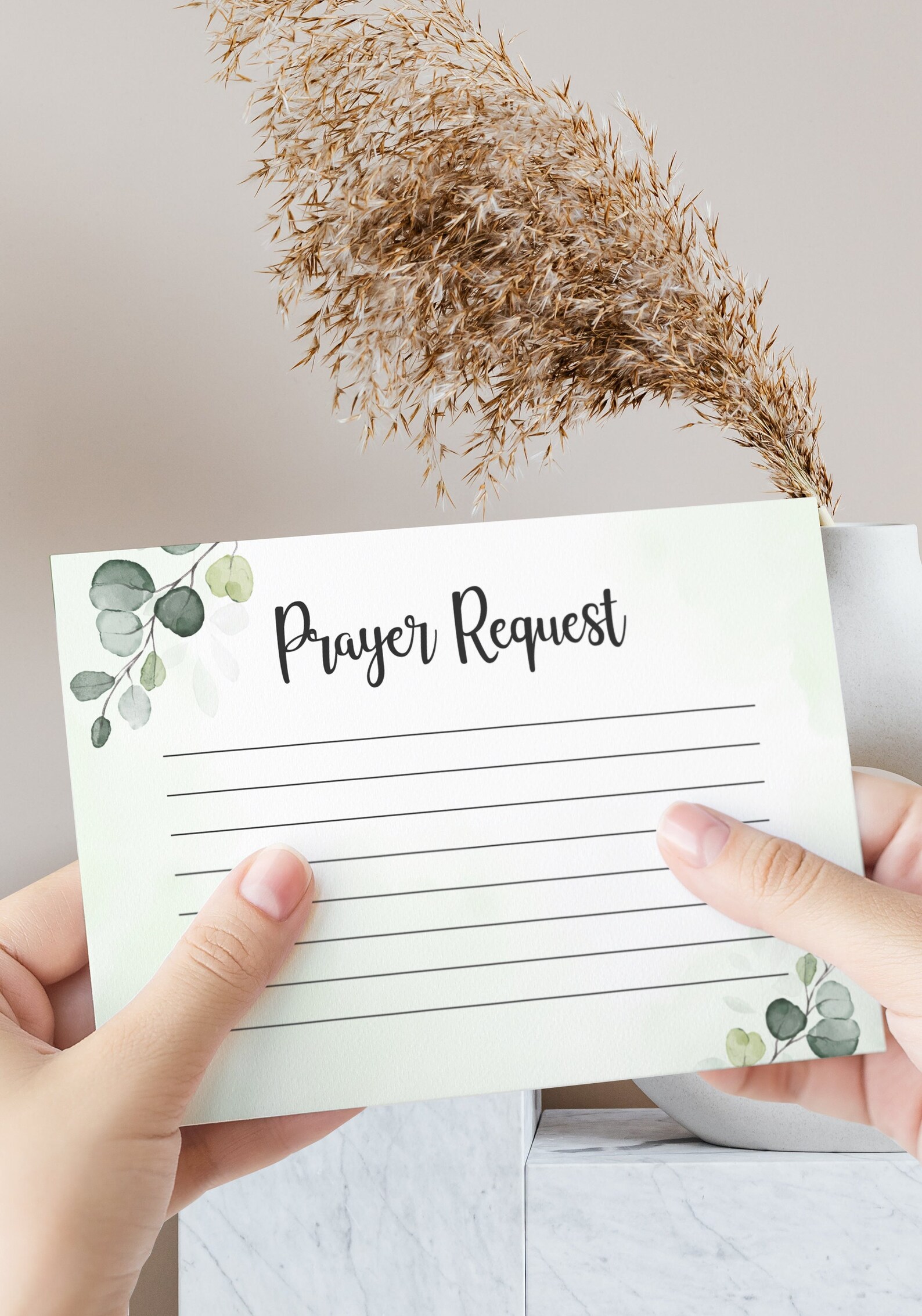 Printable Prayer Request Cards Blank, Christian Note Cards, Bible Study ...