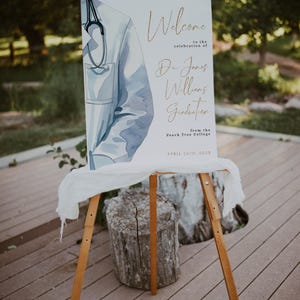 Modern Medical College Graduation Welcome Sign Template, Medical ...