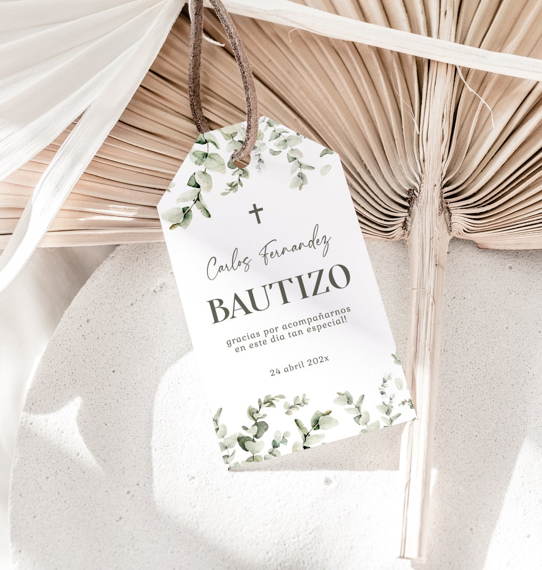 Mi Bautizo Thank You Tags Spanish, Gracias Tags Bautizo En Espanol Gift ...
