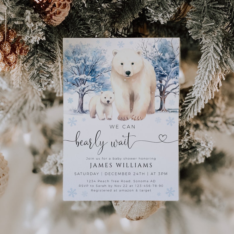 Polar Bear Baby Shower - Etsy