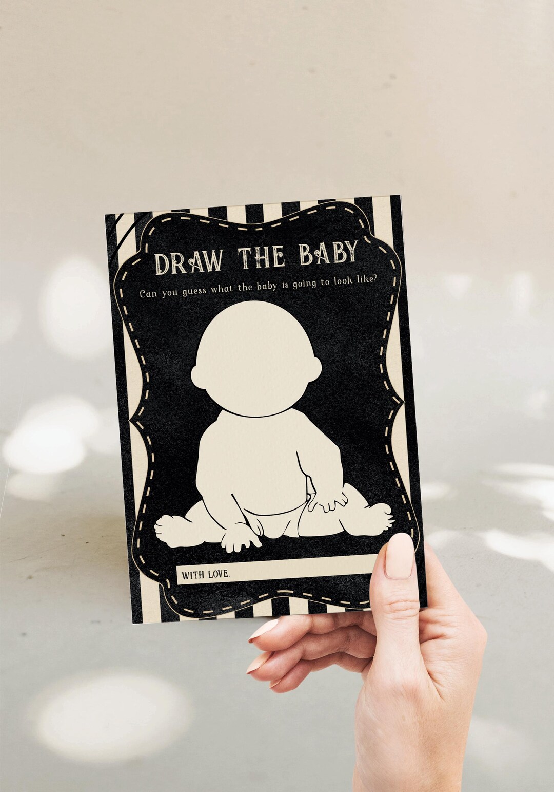 Halloween Draw the Baby Game Printable, Autumn Halloween Gothic Draw ...