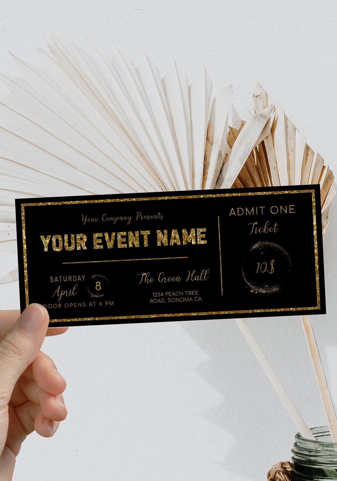 Event Ticket Template Editable New Year Event Tickets - Etsy