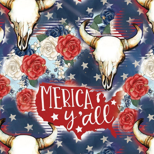American Seamless File DIGITAL DOWNLOAD 4th of July Merica - Etsy