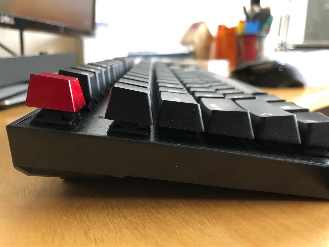 Machined Aluminum MX Keycap OEM R4 esc Deep Red - Etsy