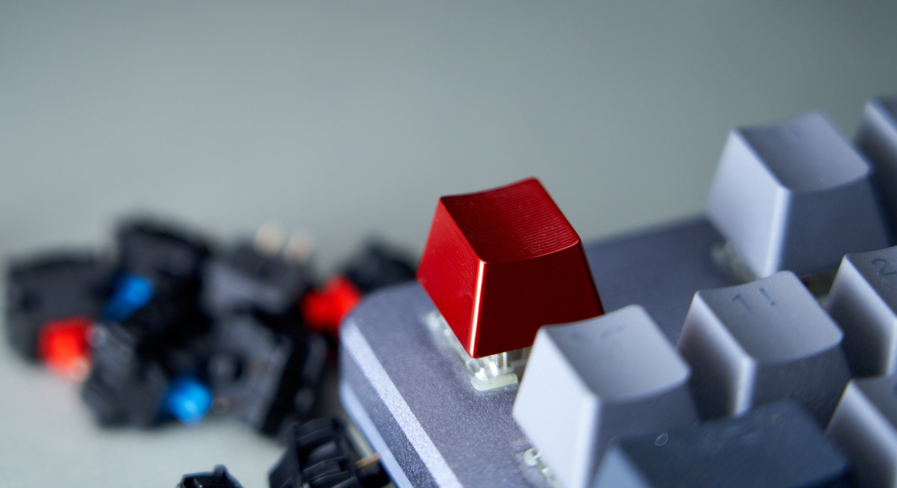 Machined Aluminum MX Keycap OEM R4 esc Deep Red - Etsy