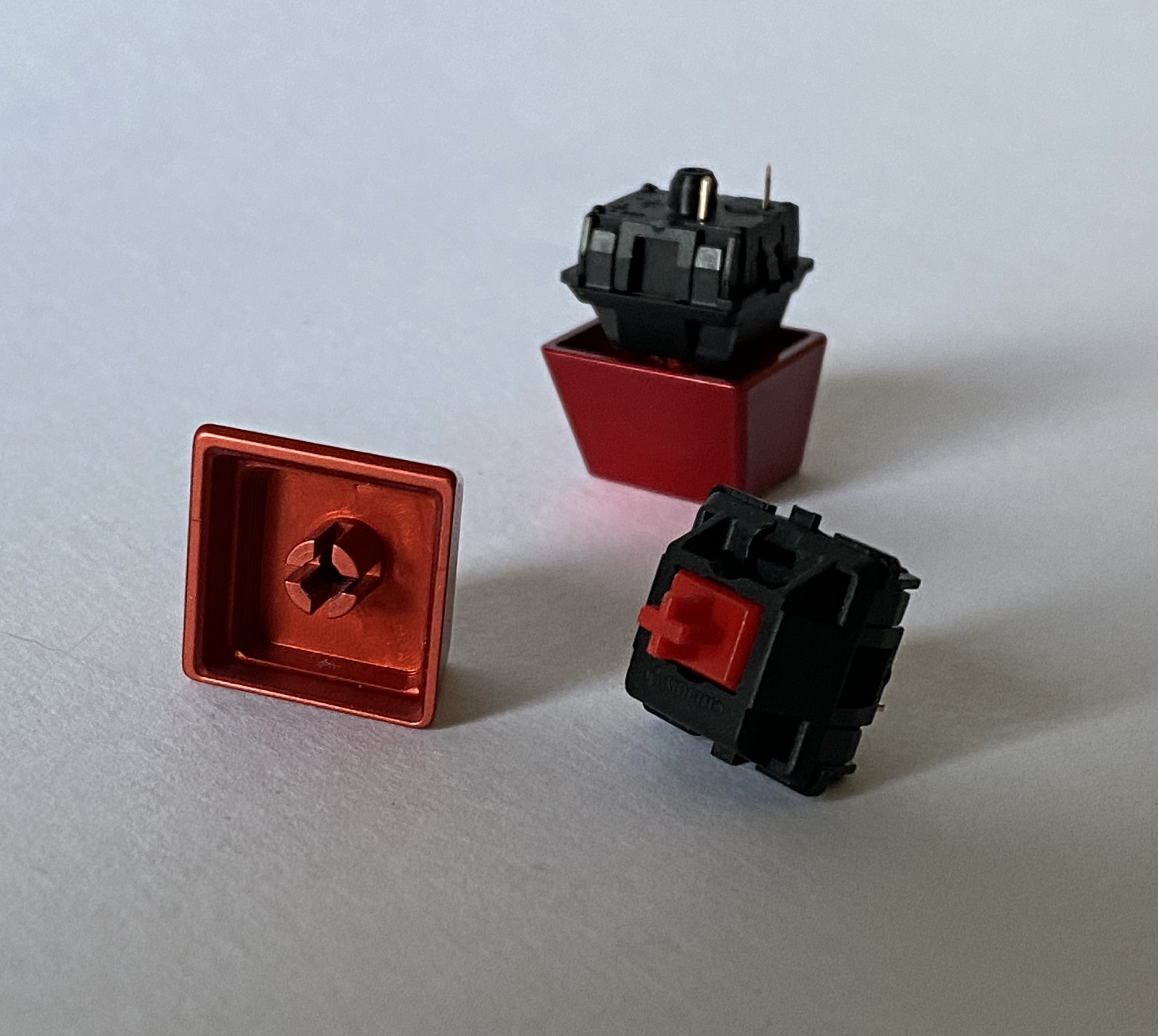 Machined Aluminum MX Keycap OEM R4 esc Deep Red - Etsy