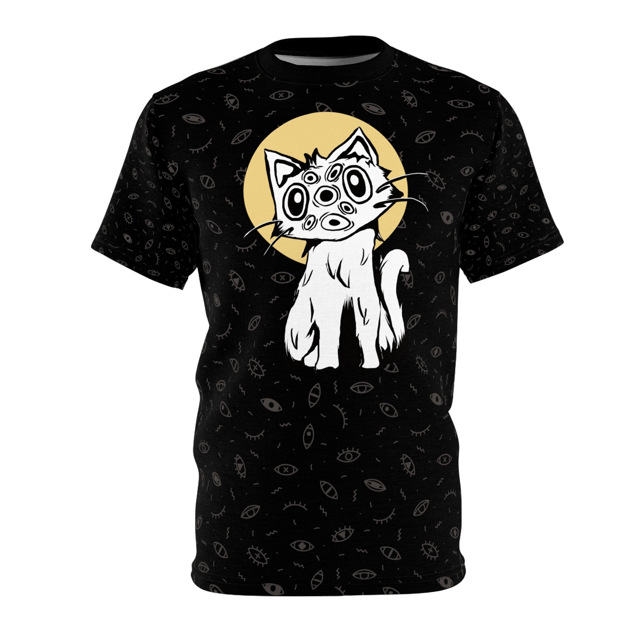 Eldritch Cat All Over Print T-shirt - Etsy