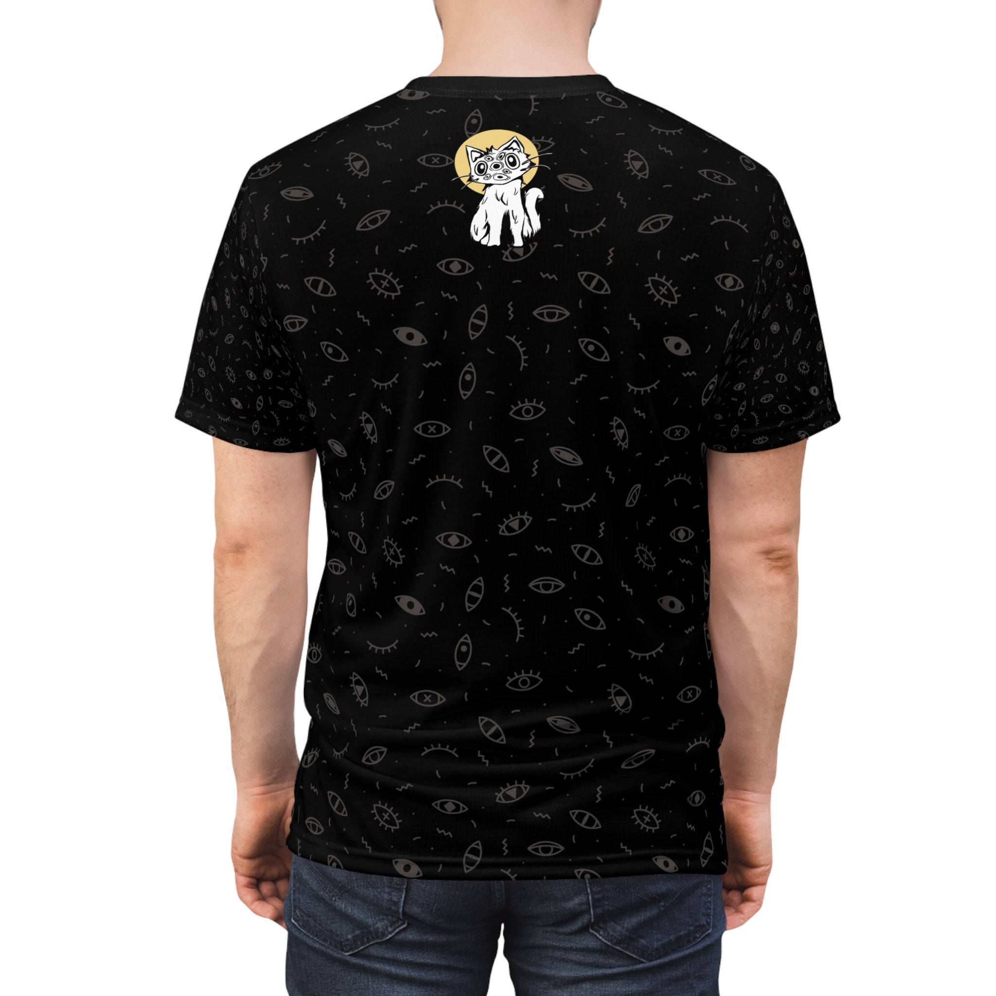Eldritch Cat All Over Print T-shirt - Etsy