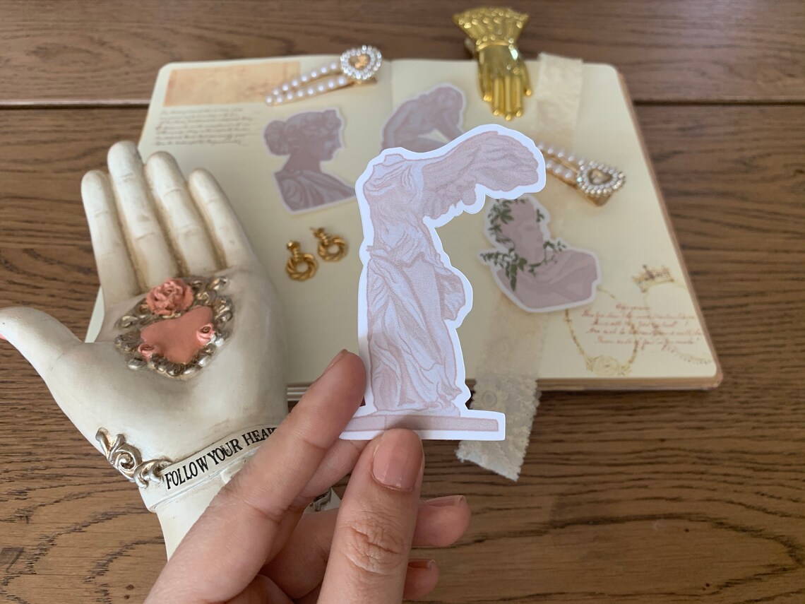 4 Piece Sticker Set Greek Statue Aesthetic Stickers | Etsy