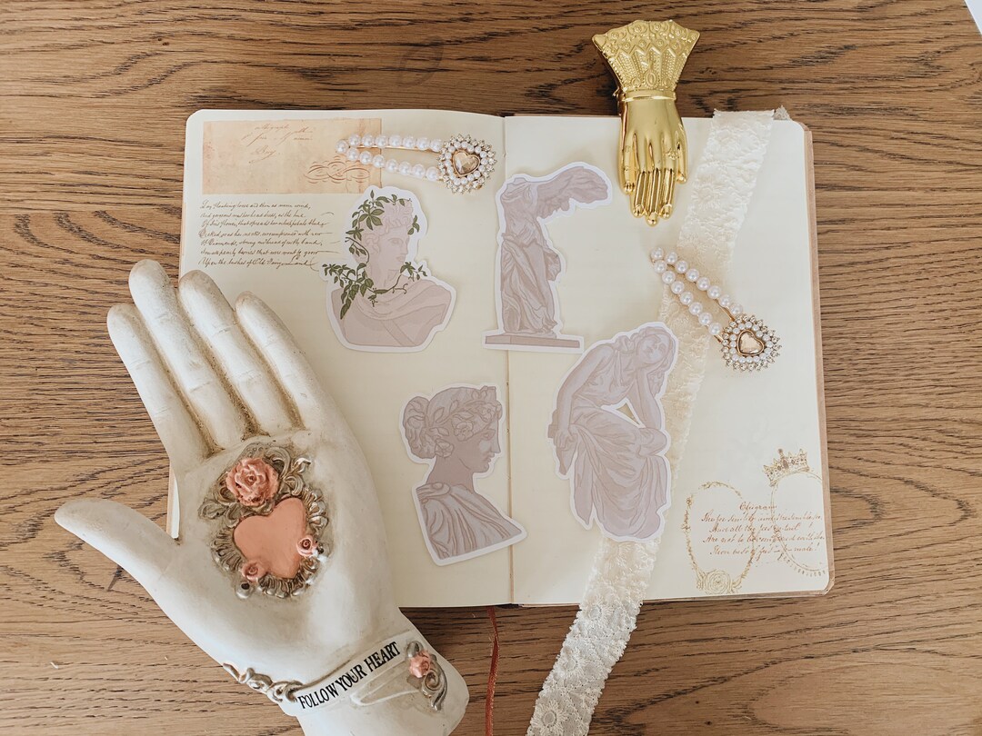 4 Piece Sticker Set Greek Statue Aesthetic Stickers - Etsy