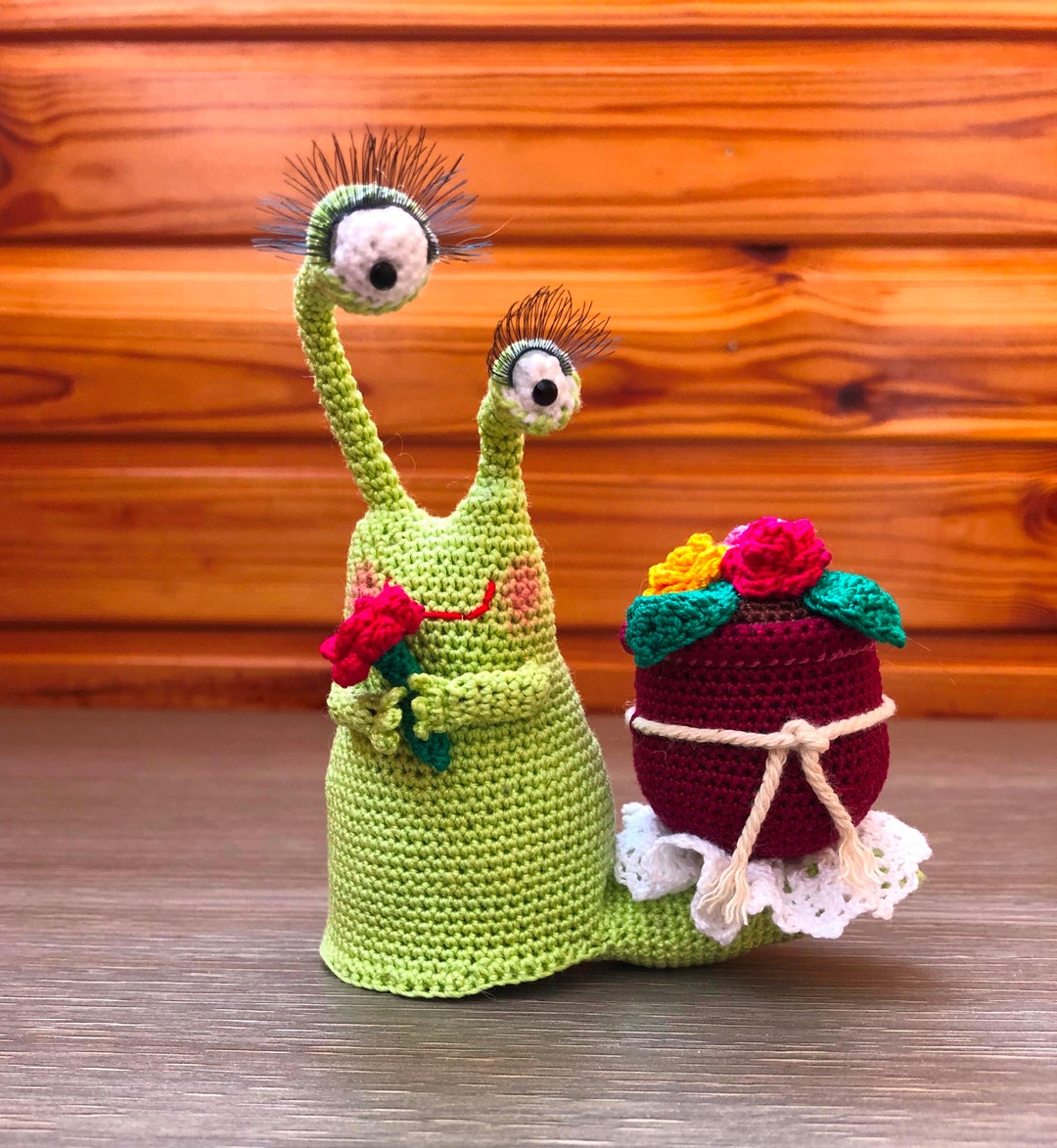 Amigurumi Snail, Soft Snail, Crochet Plush Snail, Snail Pincushion - Etsy