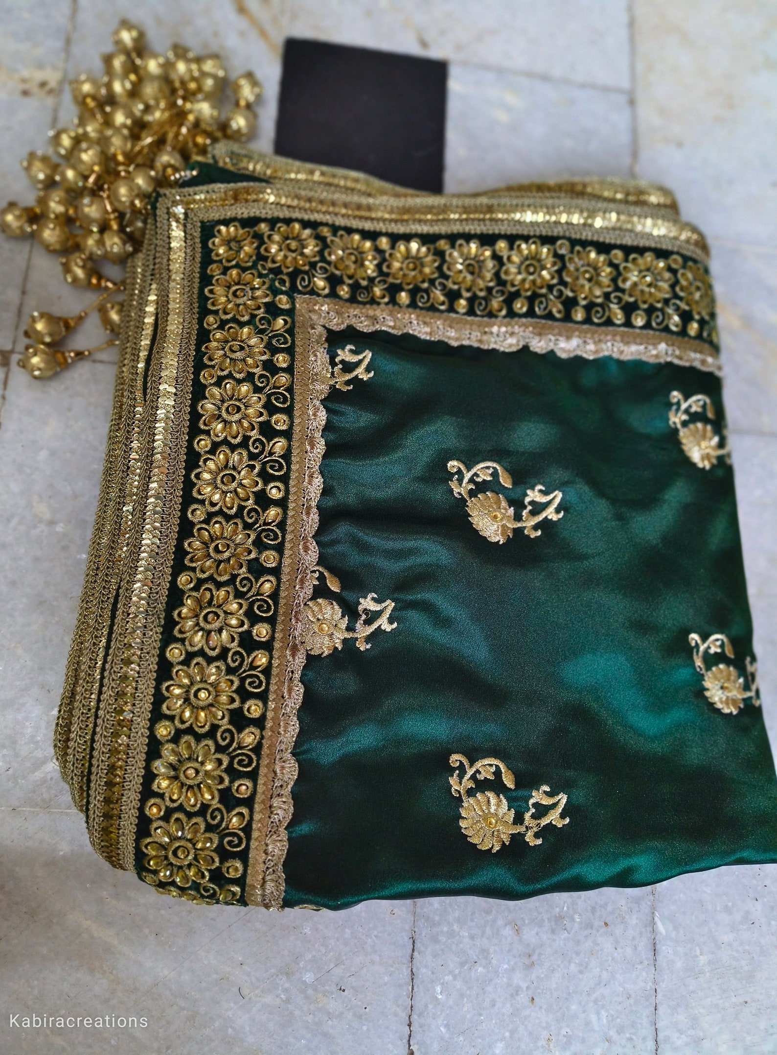 Green & Gold Afghan Desmal, Embroidered Wedding Shirni, Aina Mosaf - Etsy