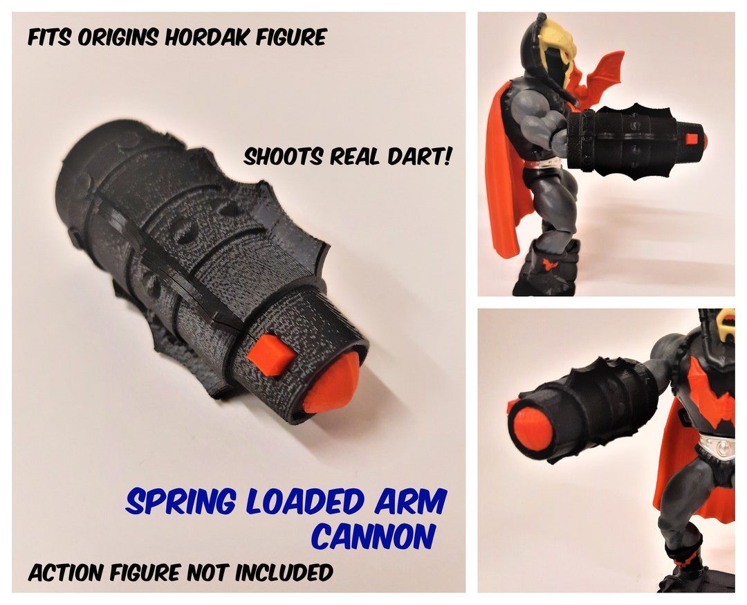 Spring Loaded Arm Cannon for Origins Hordak figure Not - Etsy