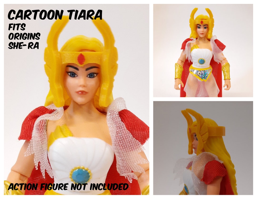 Headpiece/tiara cartoon Style for Origins She-ra Figure - Etsy