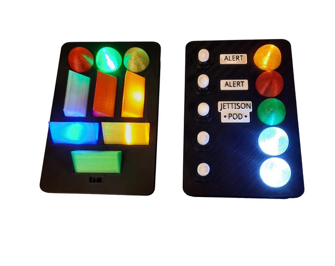 Captain's Chair Control Panels (right + Left Side) - LED - Prop - Cosplay - Starship - Science ...