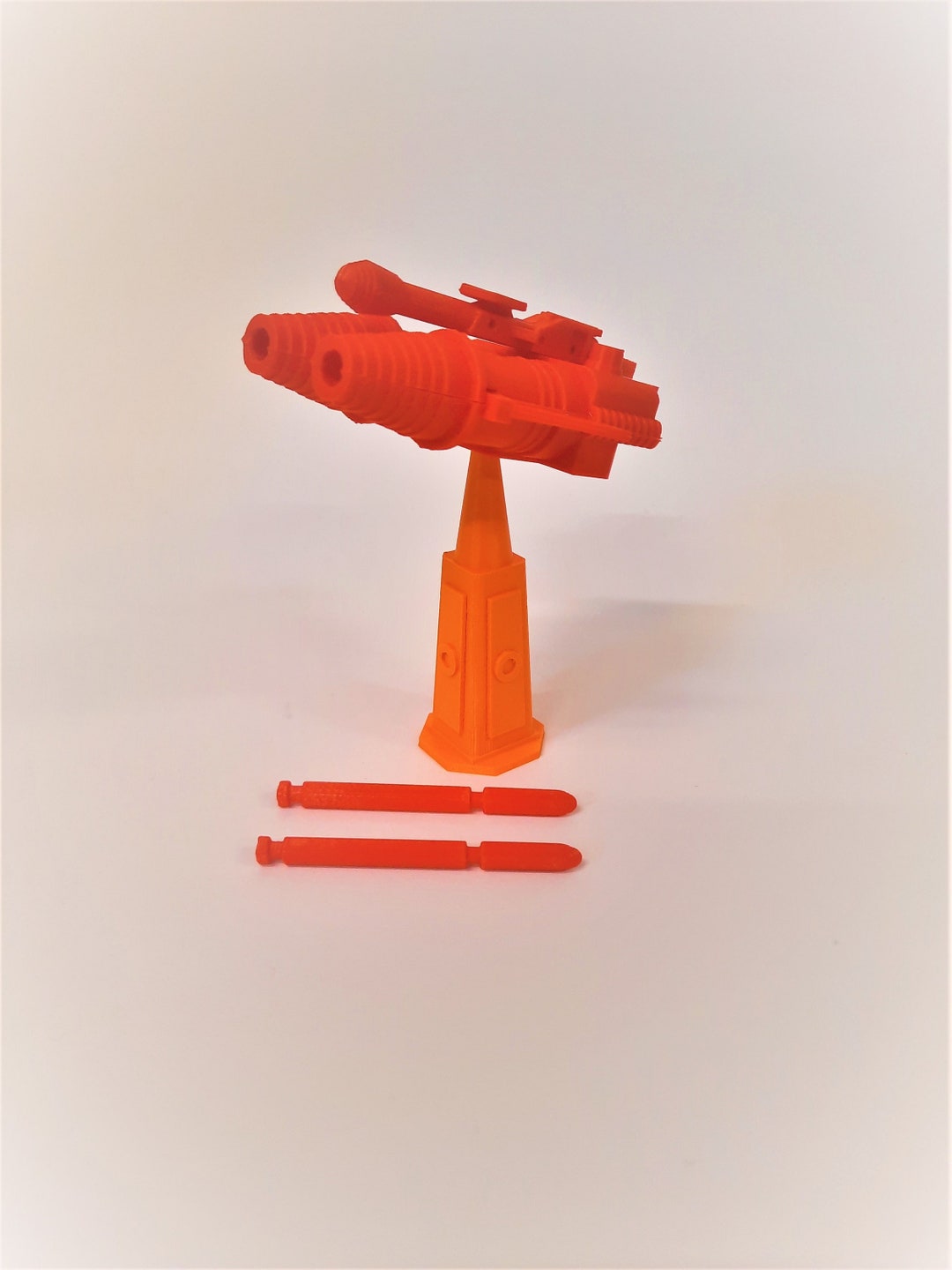 Spring Loaded Turret Cannon (fits Origins Castle Grayskull) / Masters ...