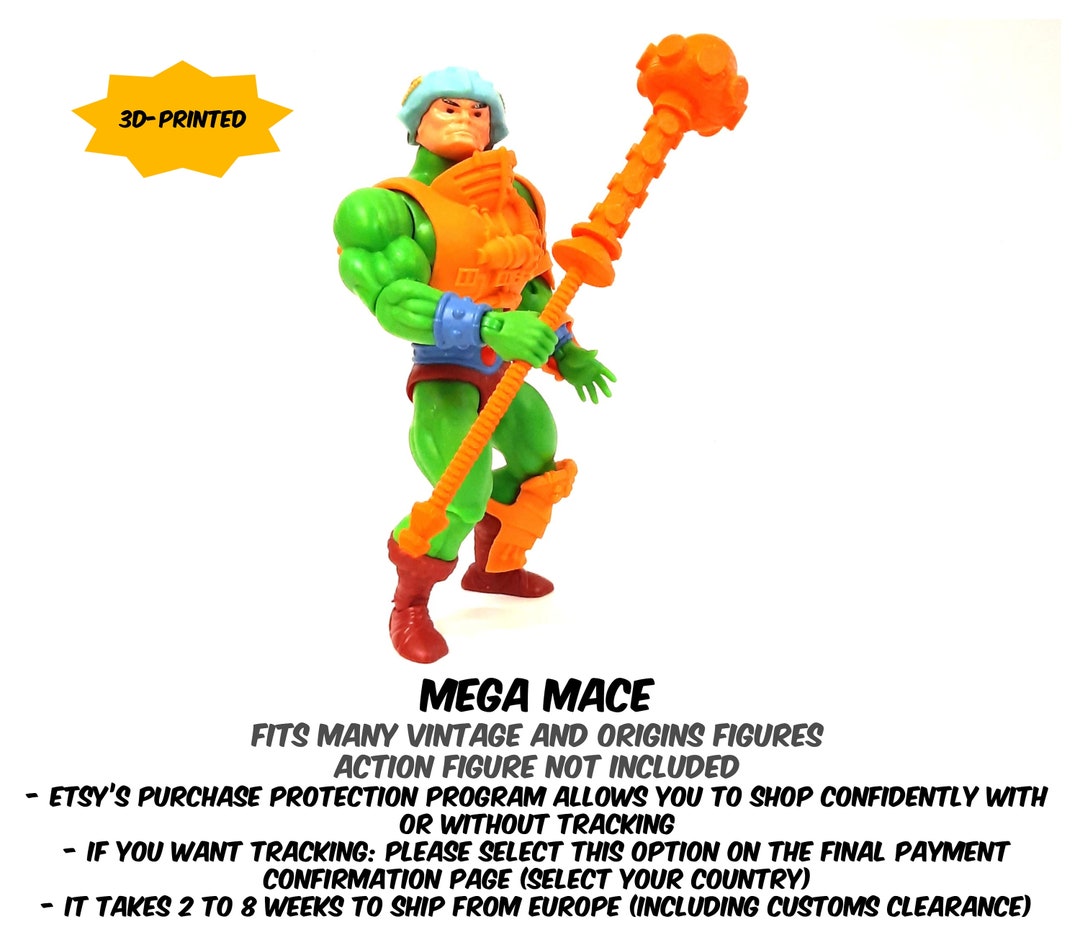Mega Mace (figure Not Included) / Masters of the Universe / MOTU / He-man / Skeletor / 3d ...