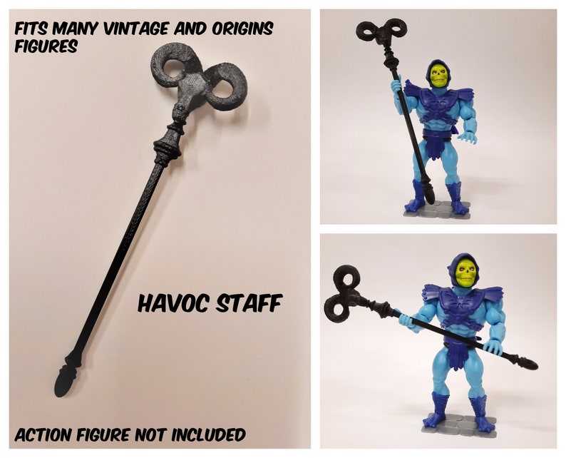 Magic Havoc Staff for Skeletor figure Not Included / Masters - Etsy