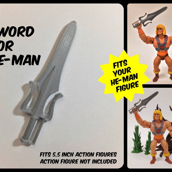 3d Printed He Man Sword - Etsy