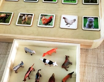 Montessori Animal Match | Etsy