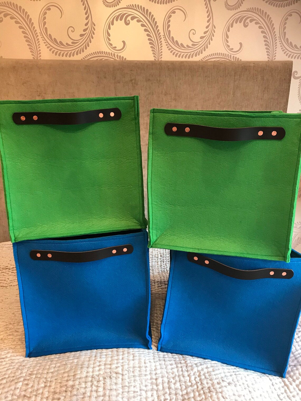 Felt Cubes Collapsible Felt Storage Cubes Storage Cubes - Etsy Israel