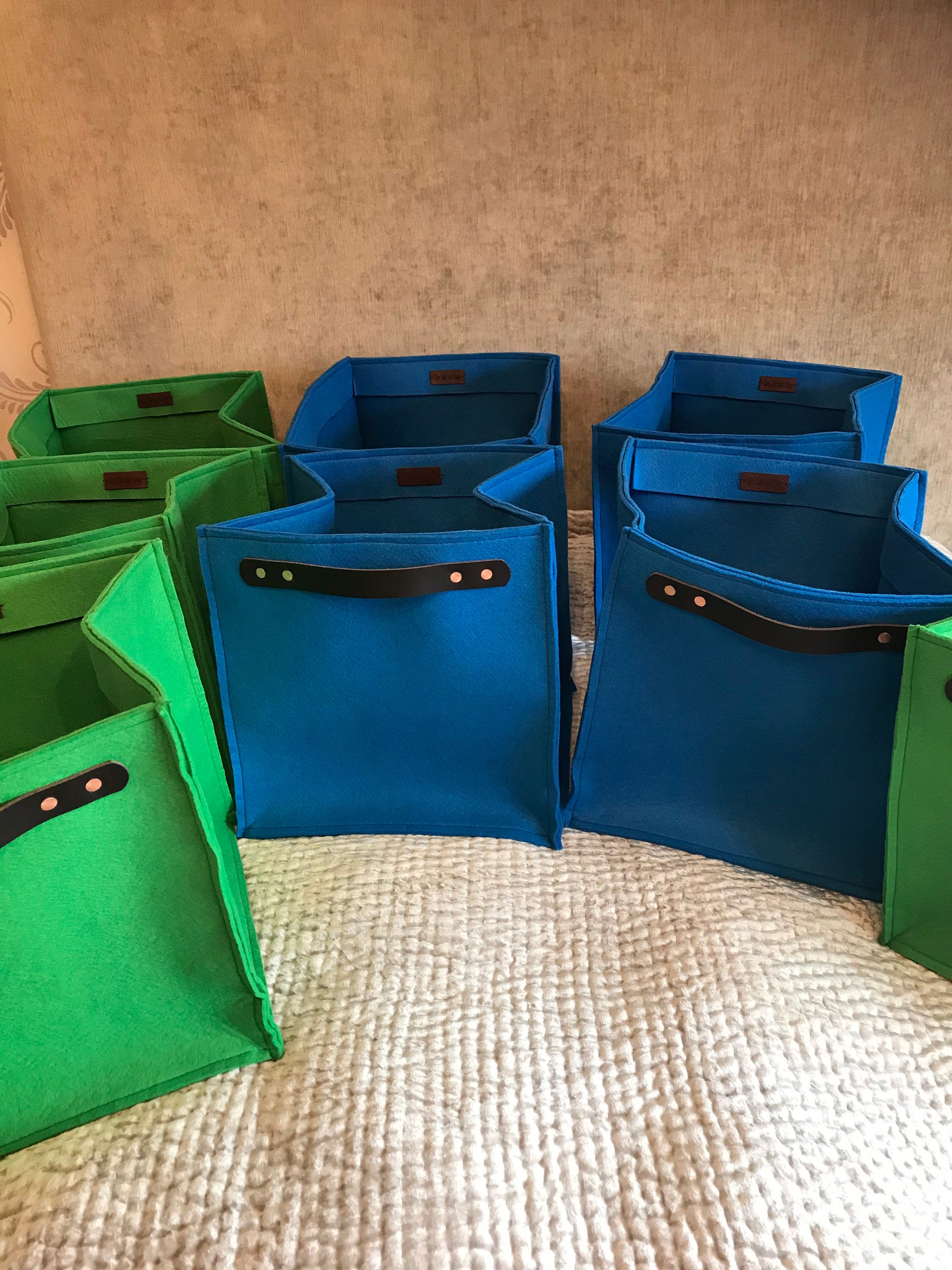 Felt Cubes, Collapsible Felt Storage Cubes, Storage Cubes, Storage ...