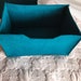 Teal Storage Basket, Teal Cube, Felt Cube, Storage Basket, Storage ...