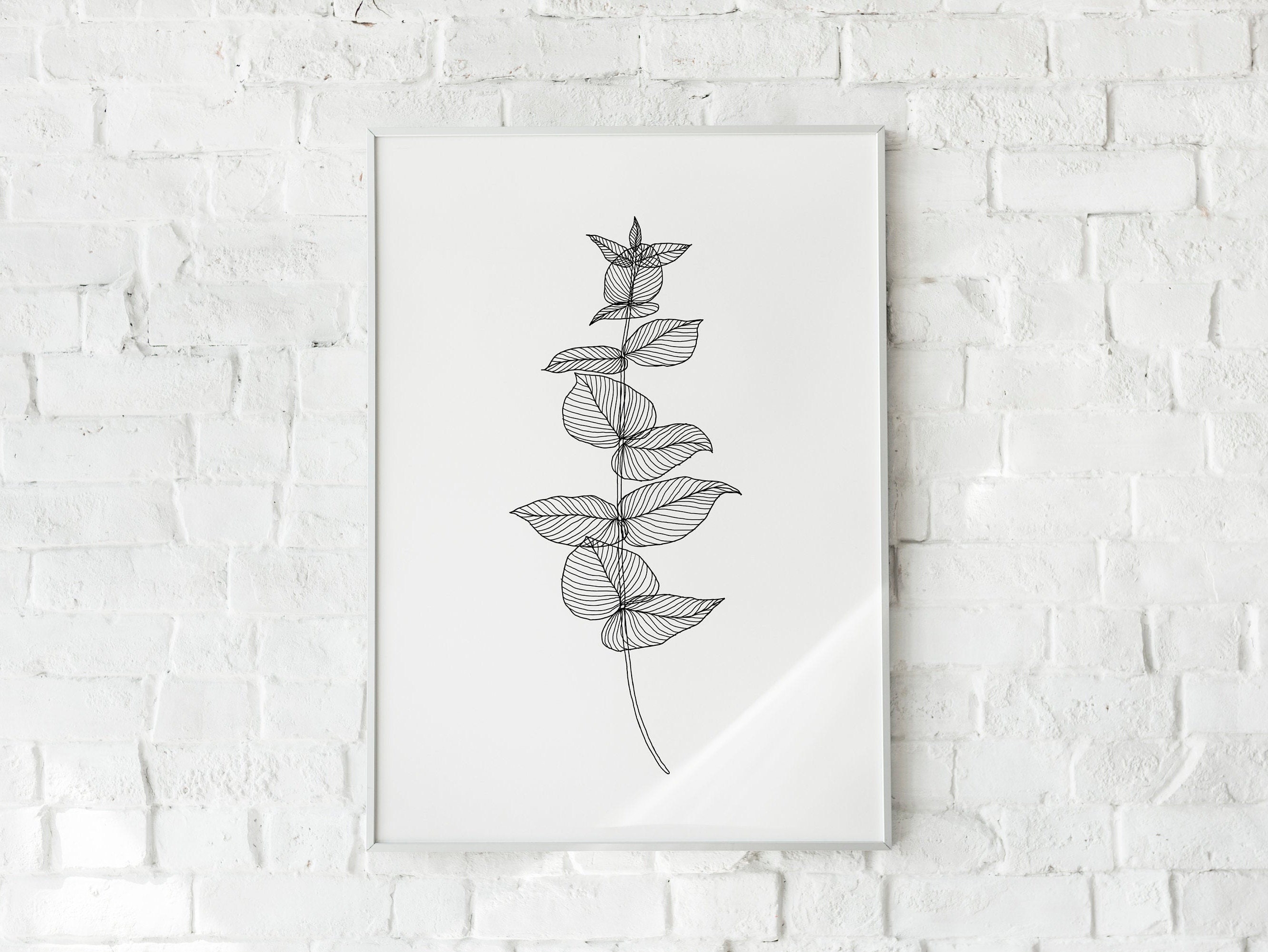 Eucalyptus Print/ Botanical Illustration Wall Art/ Printable | Etsy