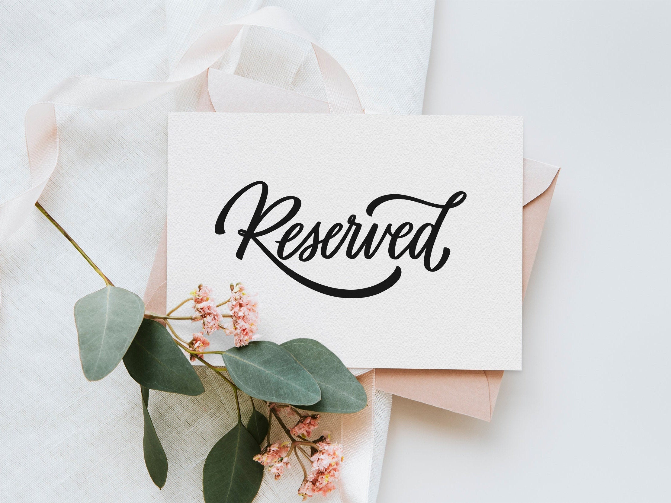 Reserved Sign SVG. Hand Lettered Wedding Png, Eps Cut File. Bridal ...