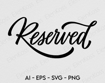 Reserved Table Sign - Etsy