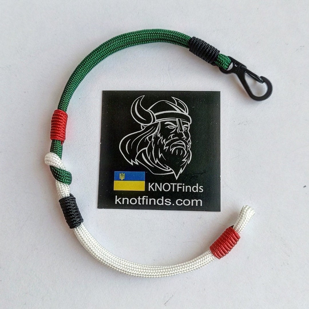 Jordan Solidarity Bracelet. Jordan Flag. Thin Paracord Bracelet With a ...