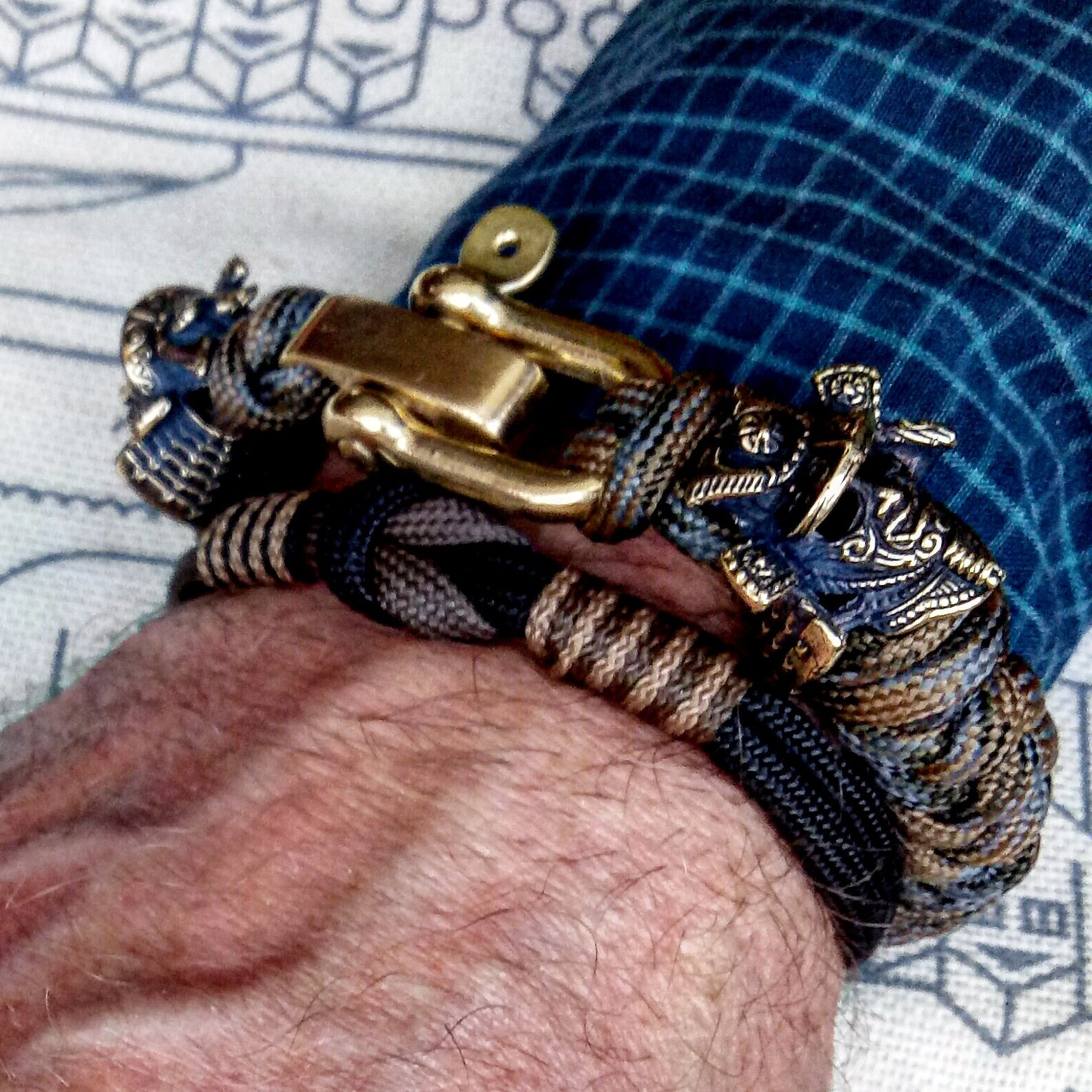 Custom Bracelet samurai Made of Paracord and | Etsy
