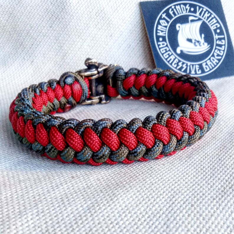 Paracord Bracelet "skull Horror". Celtic Knot and Parachute Cord. - Etsy