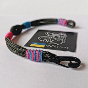Thin Paracord Bracelet. Pink and Sky Blue Colors. Skydiving Bangle ...