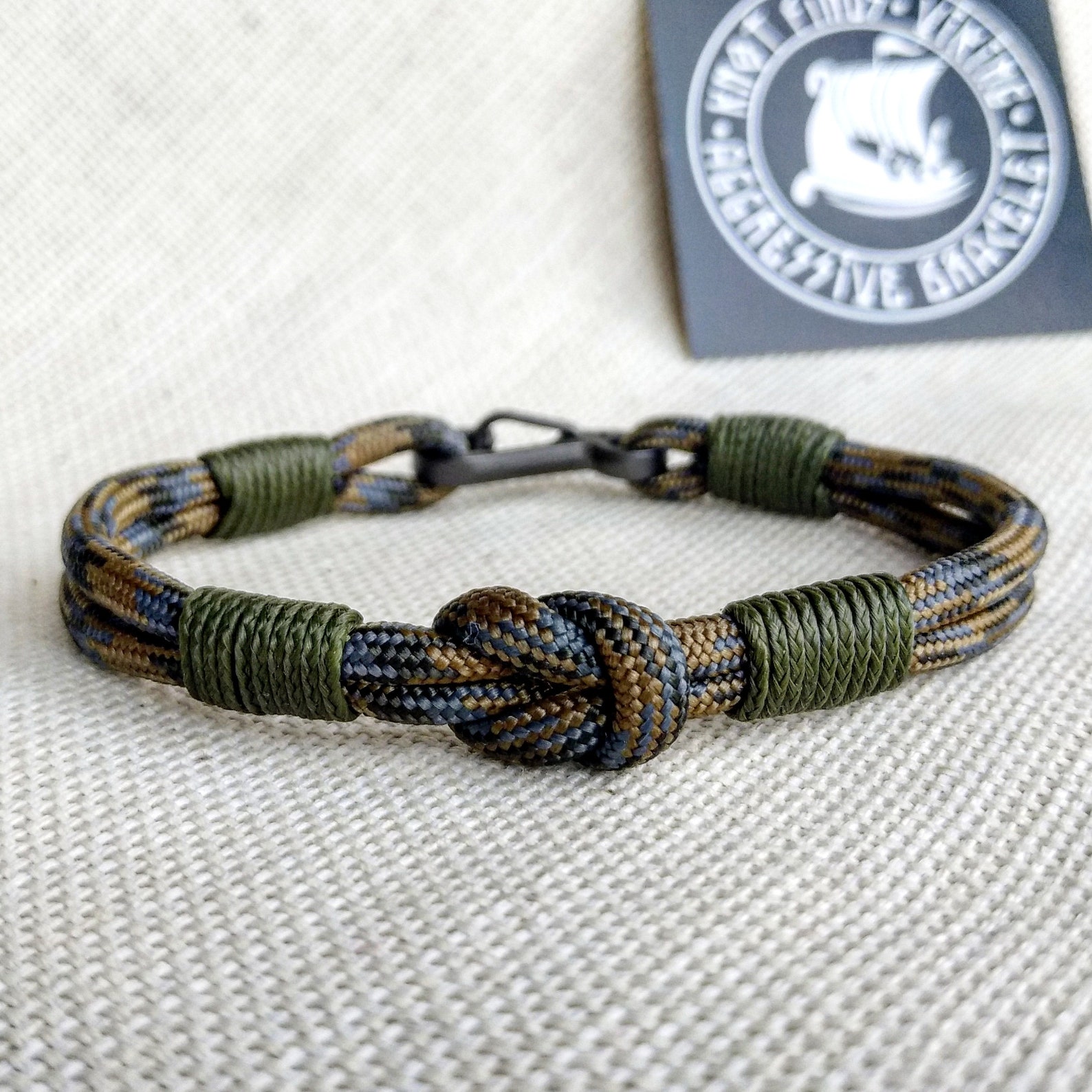 Thin Military Bracelet. Unloading Camp Bracelet. Paracord and - Etsy