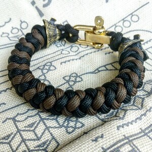 Custom Bracelet samurai, Made of Paracord and Original Brass Beads ...