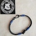 Thin Skydiving Royal Blue Bracelet Made of Paracord and Carabine for ...